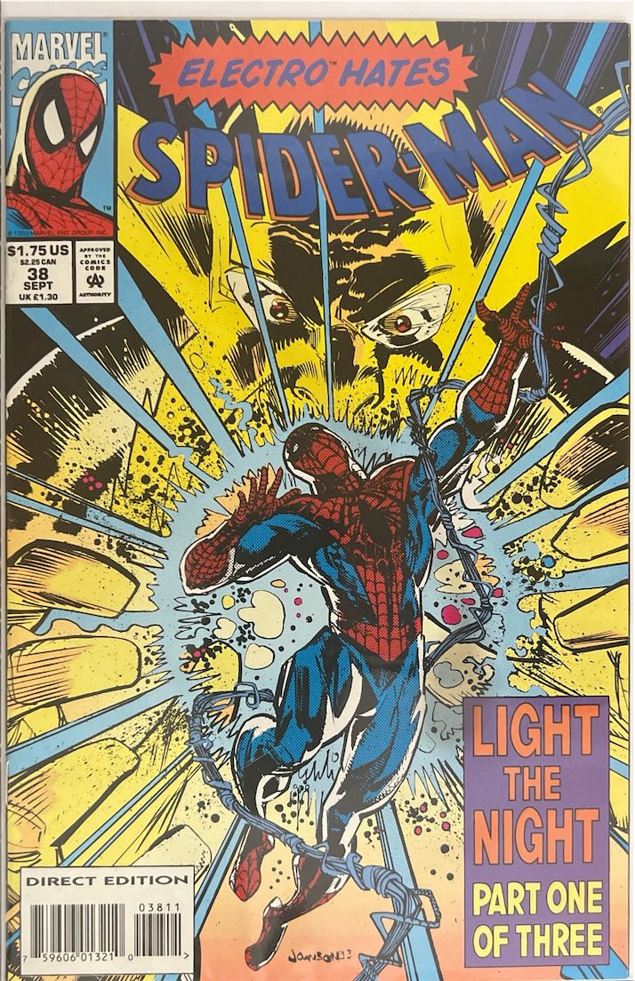 Electro Man Spiderman Comic