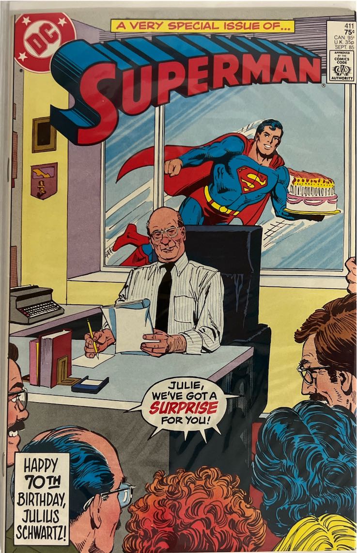 Superman, #411 (DC, 1985) from WAYBAK