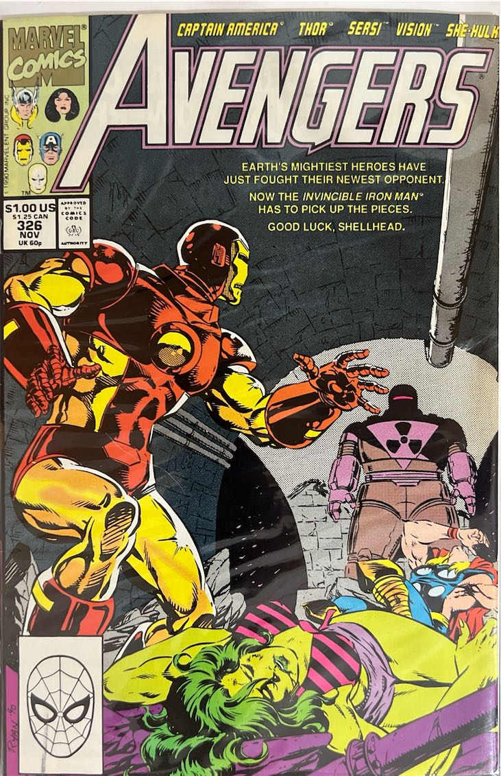 Avengers, #326 (Marvel Comics, 1990) from WAYBAK